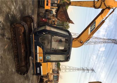 Cina Il Giappone ha fatto 7 tonnellate/escavatore di Kobelco utilizzato 0.3m3, piccolo mini escavatore del CINGOLO di Kobelco SK03 in vendita