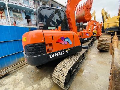 Cina 6 tonnellate originale usata Doosan DH60-7 Crawler Excavator di seconda mano con 0,09-0,2 m3 di capacità di secchio in vendita