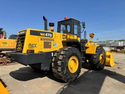 Κίνα Δεύτερο χέρι Komatsu WA470-3 φορτωτής τροχών χρησιμοποιημένος φορτωτής μπροστινού δρόμου 3.9 M 3 προς πώληση