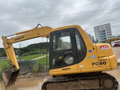 Китай Использованный экскаватор Komatsu PC60-7 6 тонн, используемый небольшой экскаватор PC35/PC55/PC56/PC60/PC78 продается