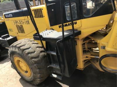 Cina caricatori della ruota di seconda mano di 260.2HP KOMATSU WA470, caricatori compatti usati della pista in vendita