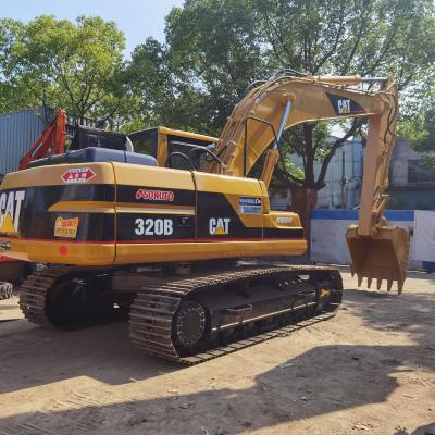 China Oorspronkelijke CAT 320B tweedehands graafmachine, Caterpillar Gebruikte Crawler Digger 20 Ton met Caterpillar CAT 3066T motor for sale