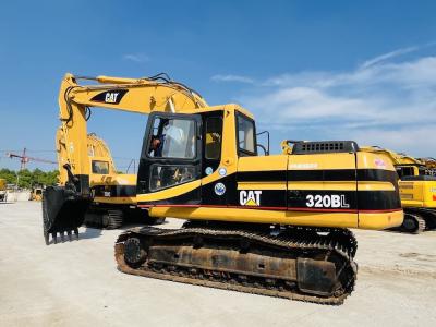 Cina Giappone Originale CAT 320BL Escavatore di seconda mano, 20 tonnellate Caterpillar Used Crawler Digger CAT 3066T Motore in vendita