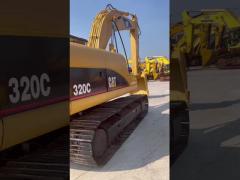 CAT 320C tweedehands graafmachine met een maximale graafdiepte van 6550 mm en CAT 3066 motormodel
