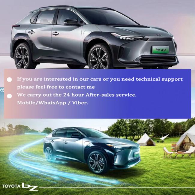 2023 New Energy 4WD Toyota Bz4X Car SUV Electric 4 Wheel Cars Vehicles High Speed 2WD Toyota Bz4X Uniland 615km