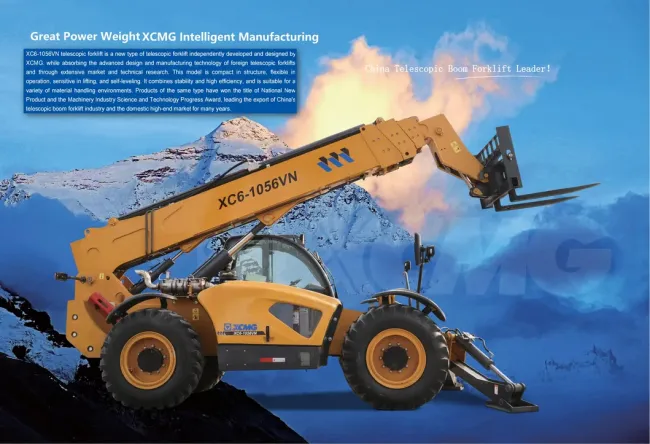 2024 4WD Telescopic Boom Diesel 3 Ton Telescopic Forklift Telehandler with 7m Lifting Hight with Hydraulic Fork/Breaker Hammer