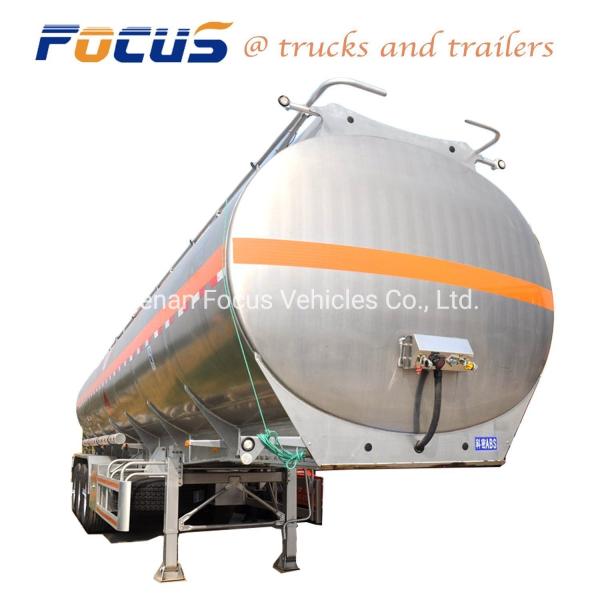 Quality 3 Axles Aluminum Fuel/Diesel/Petrol Tank/Tanker Truck Semi Trailer from 's Leading for sale