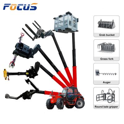 China Chinese Factory Wholesale/Retail 4000kg 14m Telescopic Loader Forklift Telehandler with Torque Outrigger  for sale