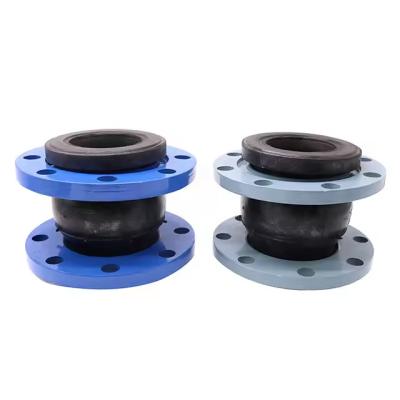 China Carbon Steel Flanged Flexible Epdm Rubber Expansion Joint Bellow Dn100 Pn16 Chemical Acid Alkali Resistant Te koop