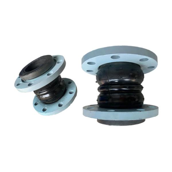 Quality Epoxy Coated Elastomeric Double Sphere Pipe Rubber Expansion Joint Carbon Steel for sale