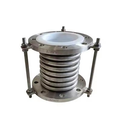China SS304 PTFE Lined Stainless Steel Exhaust Bellows Expansion Joint for sale