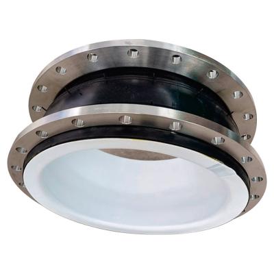 China ANSI 150LB Galvanized Flange Single Arch Compensator PTFE Connection Flexible Rubber Joint for sale