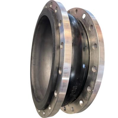 China Hot Galvanized Single Sphere Rubber Expansion Joint with High Corrosion Resistance and Thermal Expansion Compensation for sale