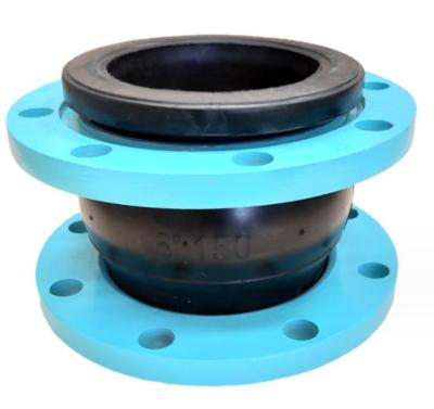 China Flexible Connector Single Rubber Bellows DN500 PN16 with galvanized Flange for sale