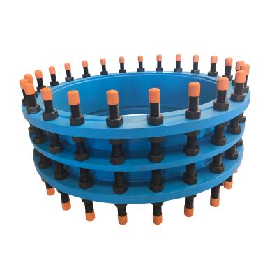 China DN300 PN16 Full Tie Rod Carbon Steel Dismantling Joint With 8.8 Grade Black Bolts for sale