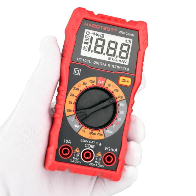 Habotest HT108L Digital Multimeter front view
