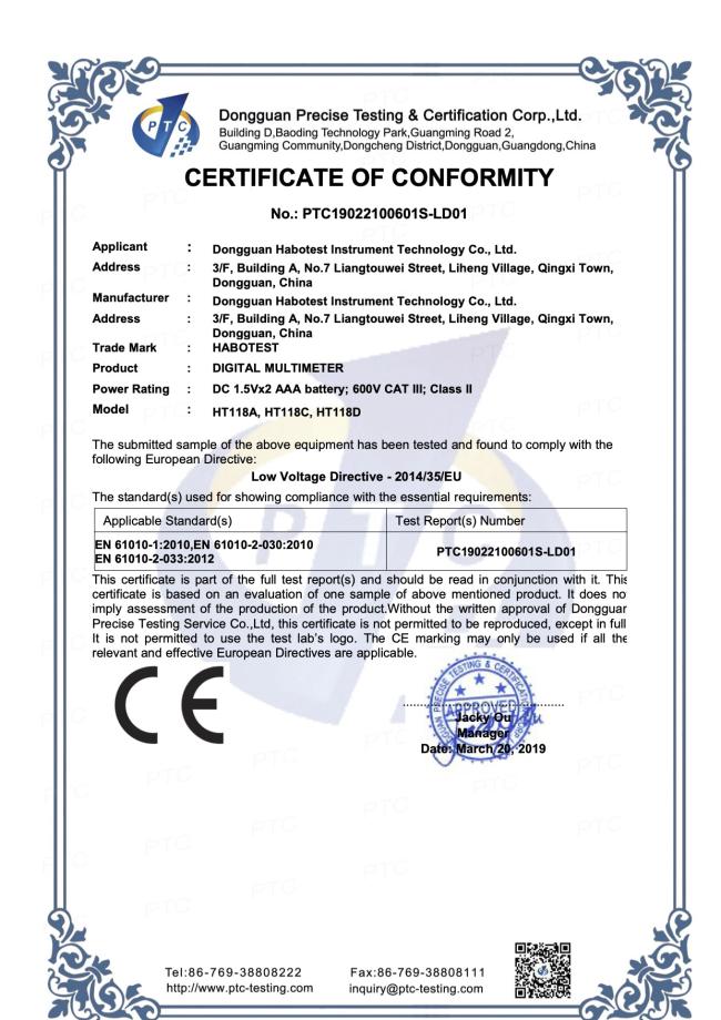 Quality Certification 2