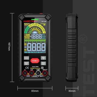 중국 HT129 10000 계산 디지털 멀티미터 스마트 항 화상 DC AC 전압 전류 진정한 RMS 볼트미터 재충전 가능한 멀티테스터 판매용