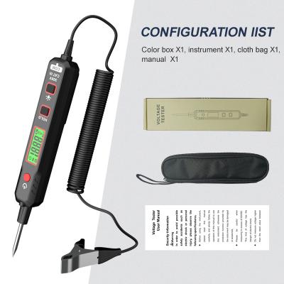 China HT86A Car Voltage Detector Pen Non Contact Voltage Tester Continuity Resistance Ohm Meter Car Fault Circuit Test Pencil for sale