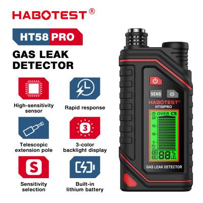 China HT58PRO Gas Leak Detector Gas High Precision Gas Sensor Sensitive Sensor Portable Combustible Gas Detector for sale