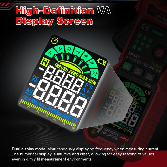 HABOTEST HT205AS/DS Digital Clamp Meter packaging