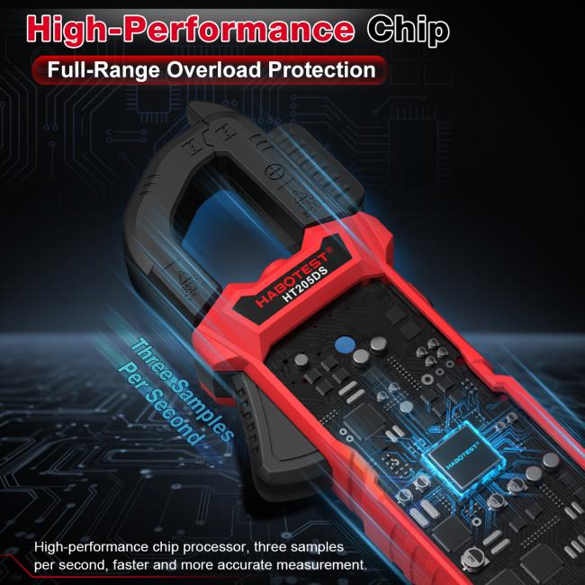 HABOTEST HT205AS/DS Digital Clamp Meter safety features