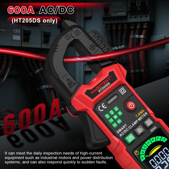 HABOTEST HT205AS/DS Digital Clamp Meter in use