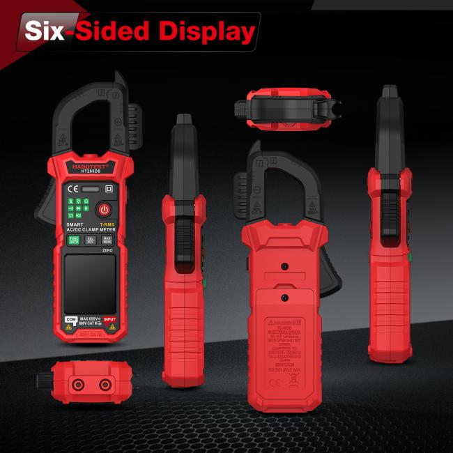 HABOTEST HT205AS/DS Digital Clamp Meter back view