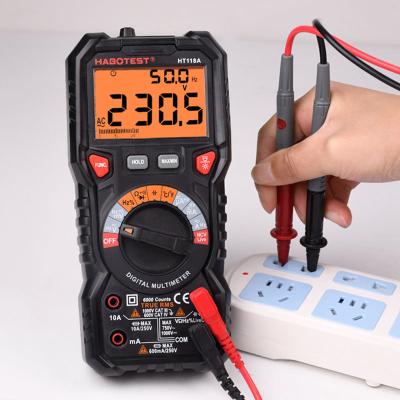 China Habotest HT118A 6000 Counts True RMS Digital Multimeter with Safety Rating CAT III 1000V for sale