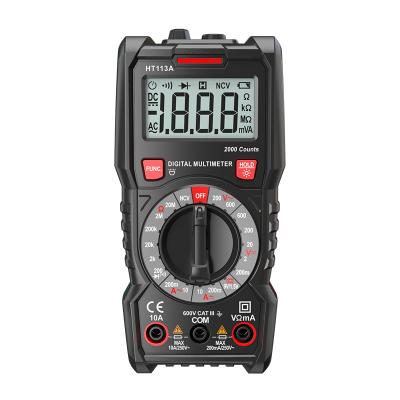 China HABOTEST HT113A Digital Multimeter with CAT III 600V Safety Rating ABS Material for Industrial and Household Use for sale
