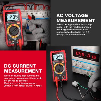 China Habotest HT108L Low Price Manual Range Digital Multimeter with Safety Rating CATIII 600V for Industrial and Household Use for sale