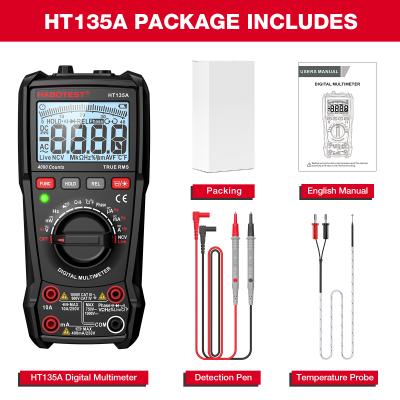 China Habotest HT135A 10A Max Current 1000V Max Voltage 40.00mF Capacitance Range Digital Multimeter for sale