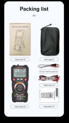 China Habotest HT118E 20000 Counts True RMS Autorange Digital Multimeter with 750V AC and 1000V DC Voltage Ranges for sale