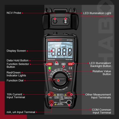 China Habotest HT135D 4000 Counts True RMS Digital Multimeter with Data Logging and Low Battery Indicator for Industrial Use for sale