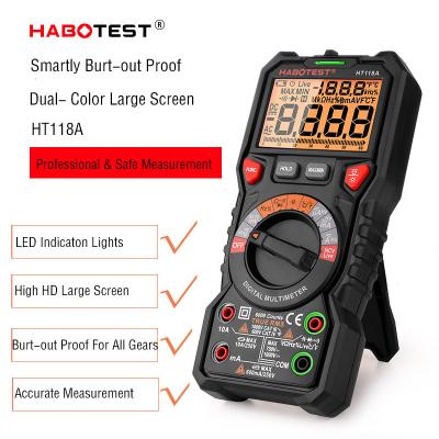 China HABOTEST HT118A Digital Multimeter with 10MHz Frequency CAT III 1000V Safety and Temperature Measurement for sale