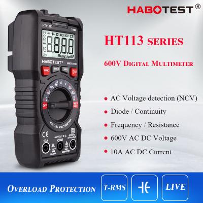 중국 전기 용량 주파수 온도 NCV 기능과 600V LCD 디스플레이 디지털 멀티미터기 판매용