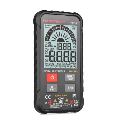 China Habotest HT112B Mini Pocket Digital 6000 Counts T-RMS Multimeter Tester Professional Meter for sale