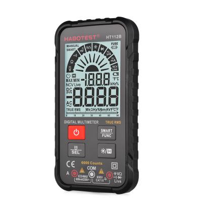 China Habotest HT112B Mini Pocket Digital 6000 Counts T-RMS Multimeter Tester Professional Meter for sale