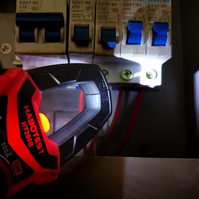 China 200V Digital Clamp Meters , HT206 200A Clamp Meter AC DC Current for sale
