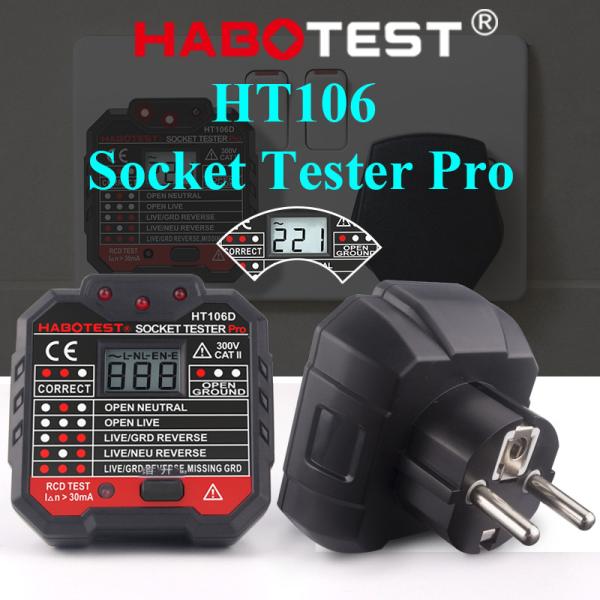 HT106 Pen Type Voltage Tester, verificador do soquete de parede 250V