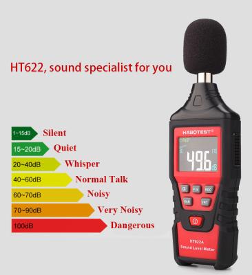 China 30dB Digital Decibel Meter , 30Hz Digital Audio Level Meter for sale