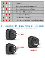 China 250V Check Plug Socket Tester for sale