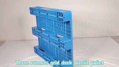 China Industry Logistics Rackable Plastic Pallets Euro 4 Way  Moistureproof for sale