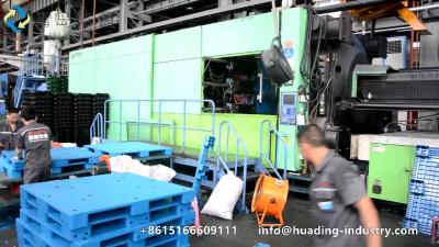 Cina Doppio pallet di plastica resistente affrontato dell'HDPE per il magazzino in vendita