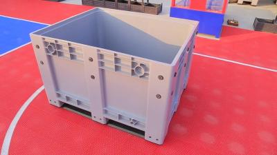 Cina il contenitore di pallet di plastica di 1200*1000*810mm ha chiuso i contenitori di stoccaggio pieghevoli pieghevoli alla rinfusa del contenitore del contenitore di pallet in vendita