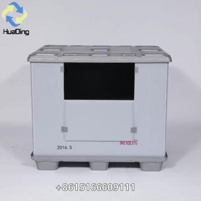 China Cheap price automotive boxes packaging Customized PP Solid Foldable autopack korea Plastic Pallet Box for sale
