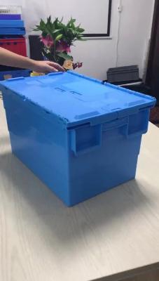 China Stackable Racked Plastic Storage Crates Industrial Storage Bins for sale
