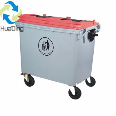 China 660L plastic dustbin lid for sale