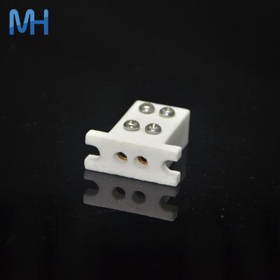중국 구조적 스테타이트 요업 800C 전선 단자 블록 맞춘 세라믹 부분 판매용