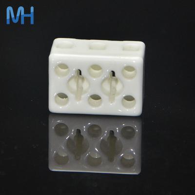 중국 구조적 스테타이트 요업 800C 전선 단자 블록 맞춘 세라믹 부분 판매용